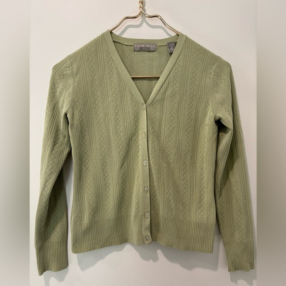 Kate Hill | Sweaters | Kate Hill Silk Cardigan | Poshmark
